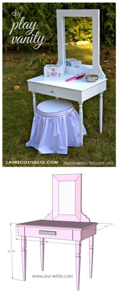 DIY Kids Play Vanity - Jaime Costiglio