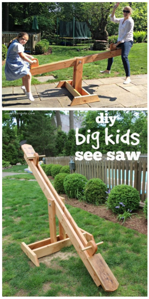 DIY See Saw for Big Kids - Jaime Costiglio