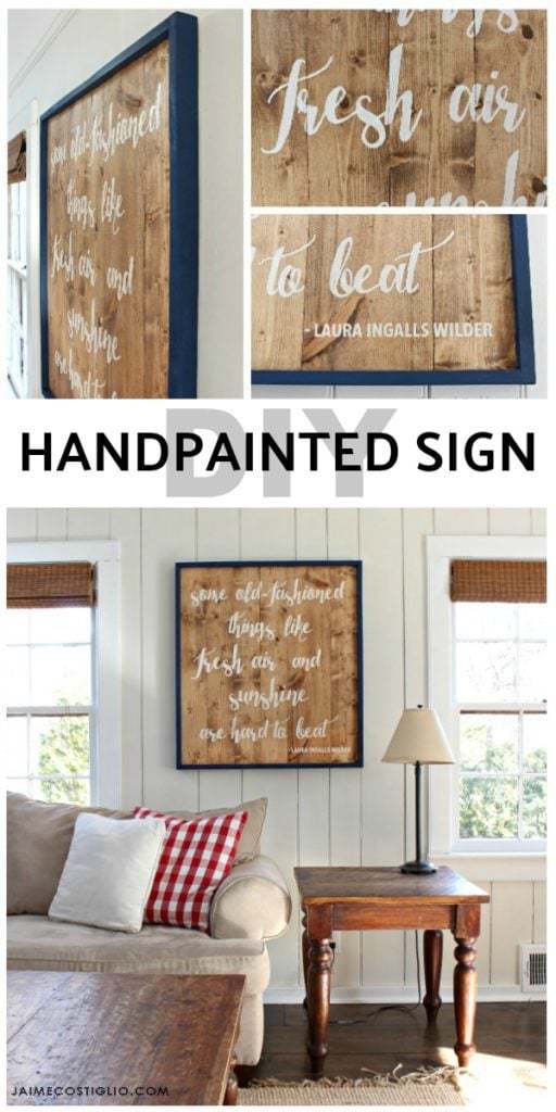 DIY Handpainted Sign - Jaime Costiglio