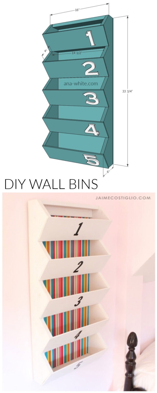 DIY Wall Bins - Jaime Costiglio