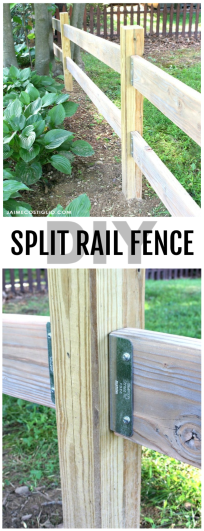 DIY Split Rail Fence with Simpson Strong-Tie Connectors - Jaime Costiglio