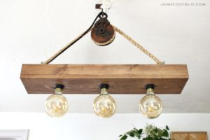 DIY Hanging Light Fixture - Jaime Costiglio