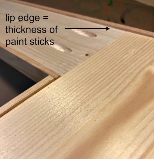 DIY Paint Stick Frame - Jaime Costiglio