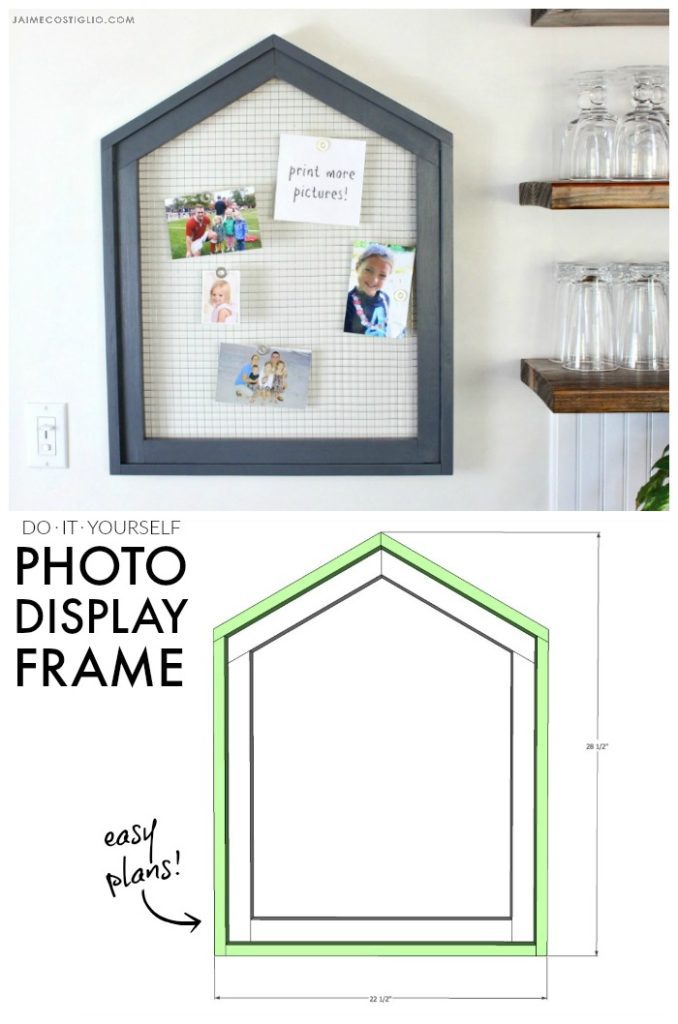 DIY Photo Display Frame & Ryobi Tools Giveaway - Jaime Costiglio
