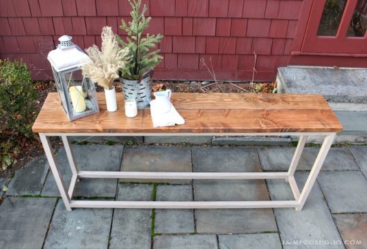 Simple Sofa Table Free Plans - Jaime Costiglio