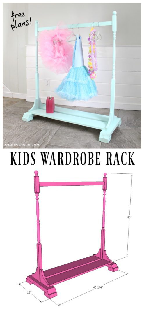 DIY Kids Wardrobe Rack - Jaime Costiglio