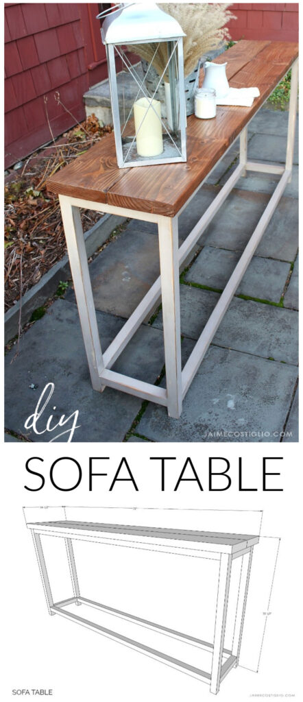Simple Sofa Table Free Plans - Jaime Costiglio