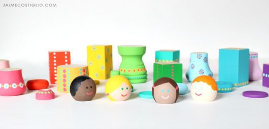 DIY Mix & Match Wood People - Jaime Costiglio