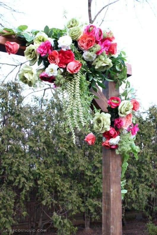 DIY Self Standing Wood Arch - Jaime Costiglio