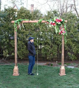 DIY Self Standing Wood Arch - Jaime Costiglio