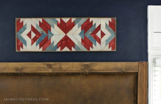 DIY Stained Wood Wall Art - Jaime Costiglio
