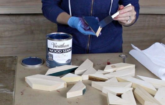 DIY Stained Wood Wall Art - Jaime Costiglio