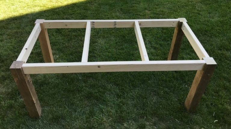 DIY Faux Barnwood Dining Table - Jaime Costiglio