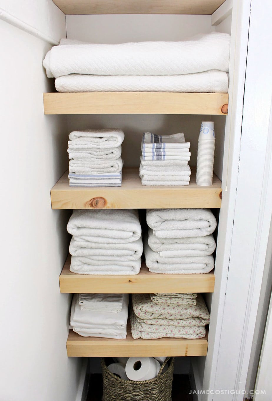 Standard Depth Linen Closet Shelf Dandk Organizer Standard Depth Linen Closet Shelf Dandk Organizer