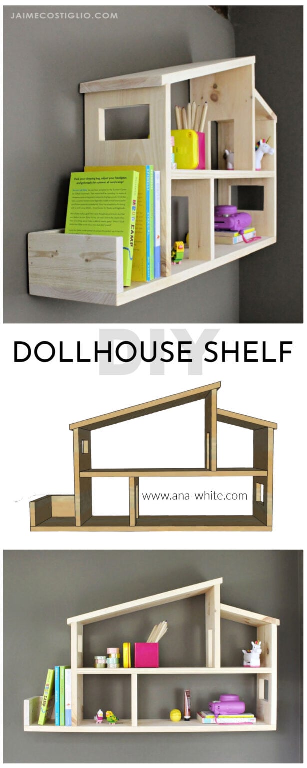 DIY Dollhouse Wall Shelf - Jaime Costiglio