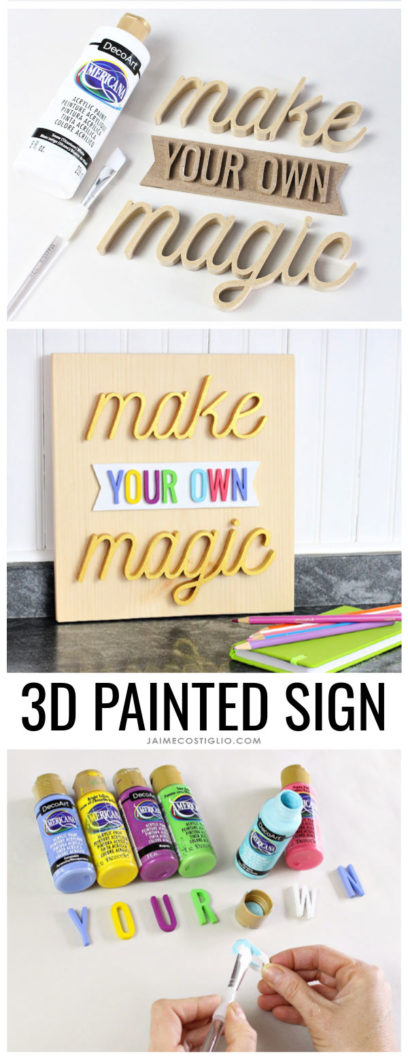 3D Painted Sign - Jaime Costiglio