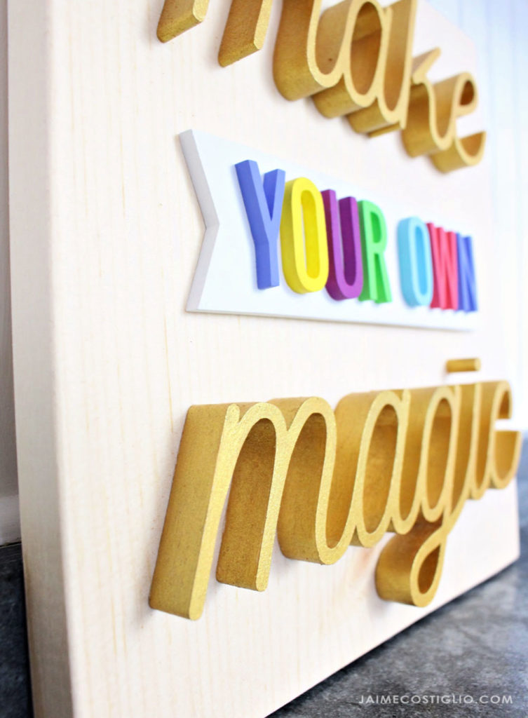 3D Painted Sign - Jaime Costiglio