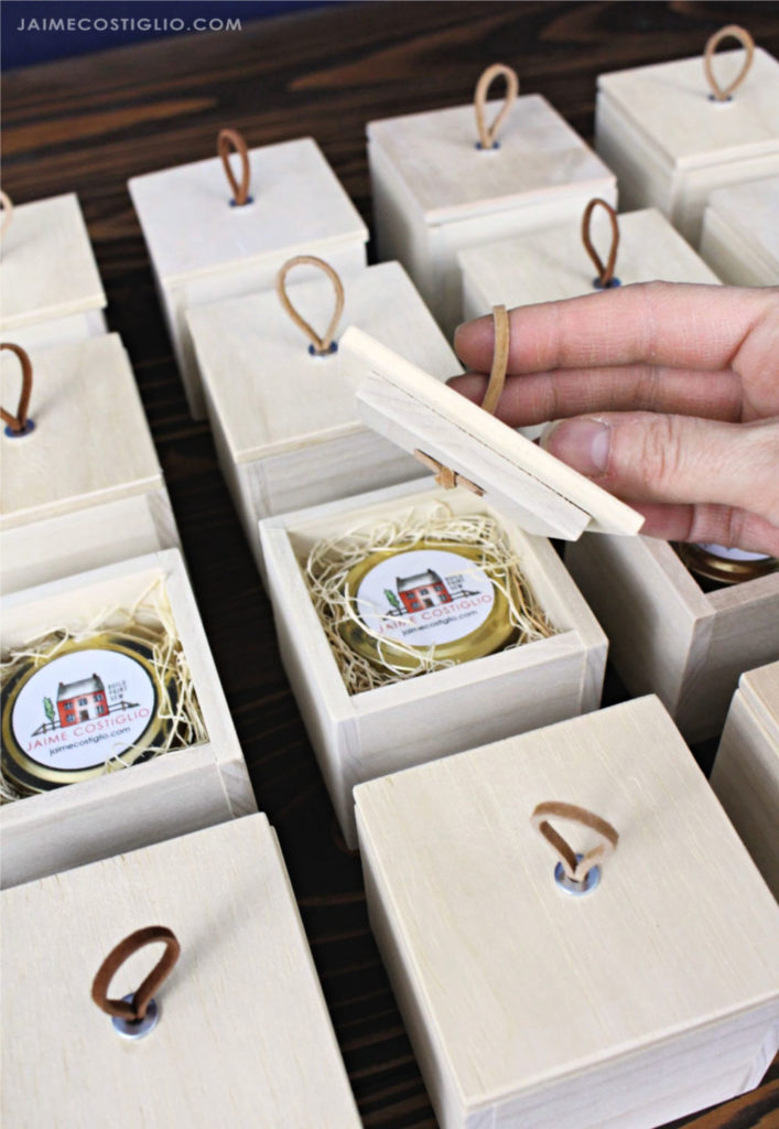 DIY Small Wood Gift Boxes with Lid - Jaime Costiglio