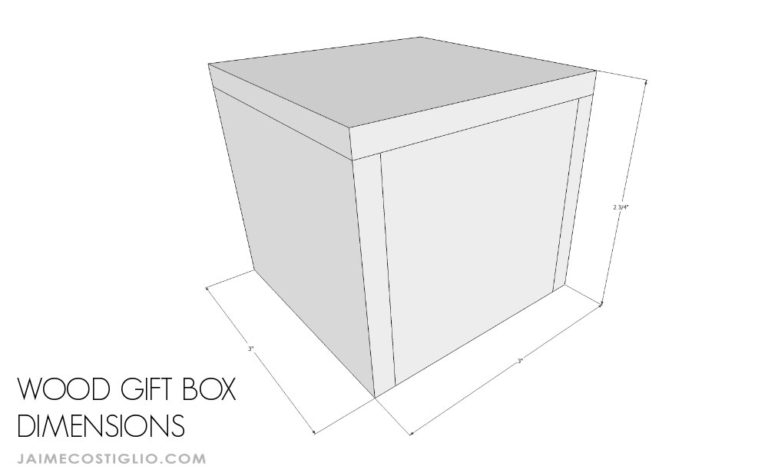 DIY Small Wood Gift Boxes with Lid - Jaime Costiglio