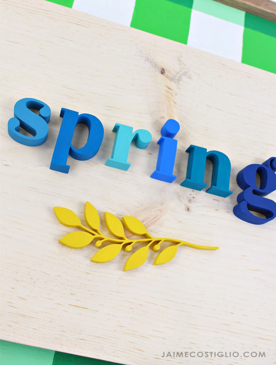 Spring Sign with new Americana paint colors - Jaime Costiglio