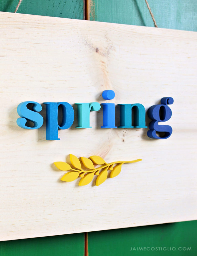 Spring Sign with new Americana paint colors - Jaime Costiglio