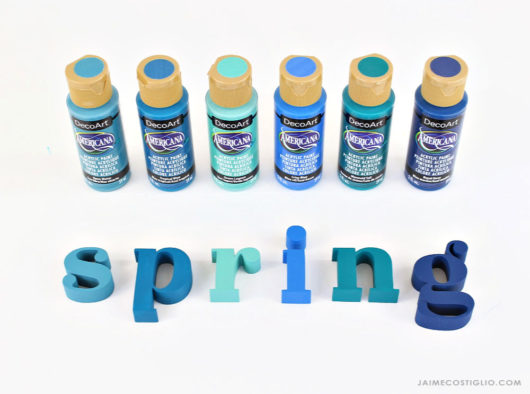 Spring Sign with new Americana paint colors - Jaime Costiglio