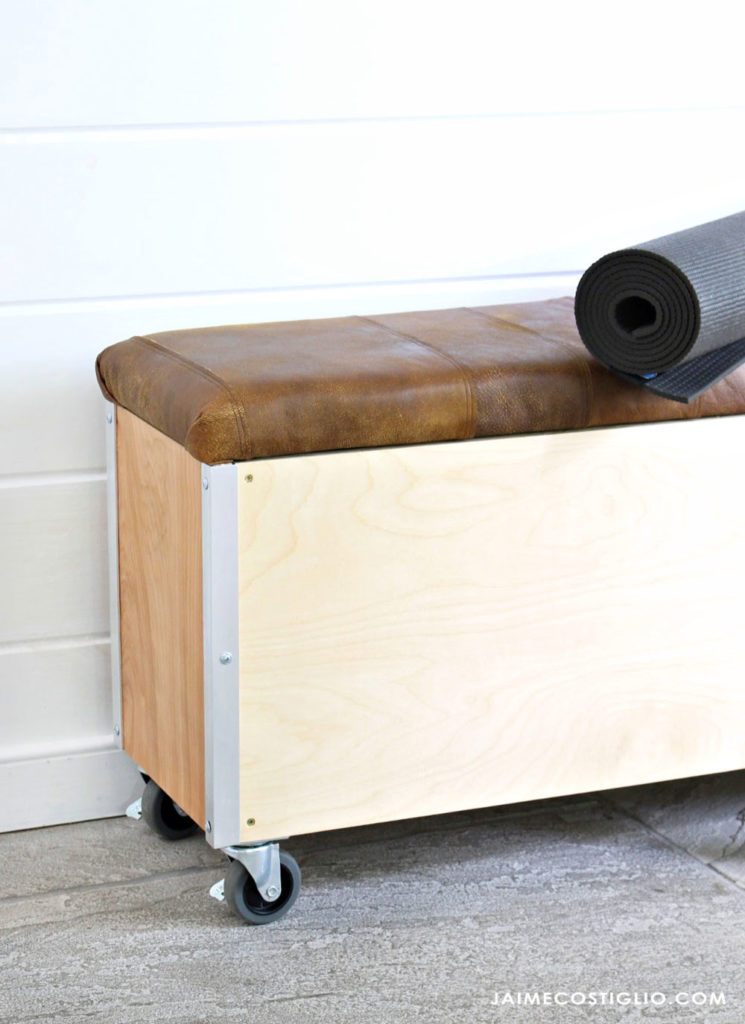 DIY Workout Bench with Storage - Jaime Costiglio
