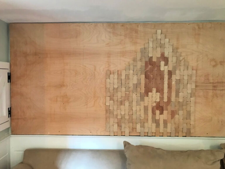 Scrap Wood Wall Installation - Jaime Costiglio