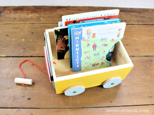 DIY Animal Book Cart - Jaime Costiglio