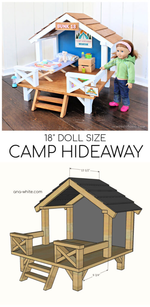 DIY 18" Doll Camp Hideaway - Jaime Costiglio