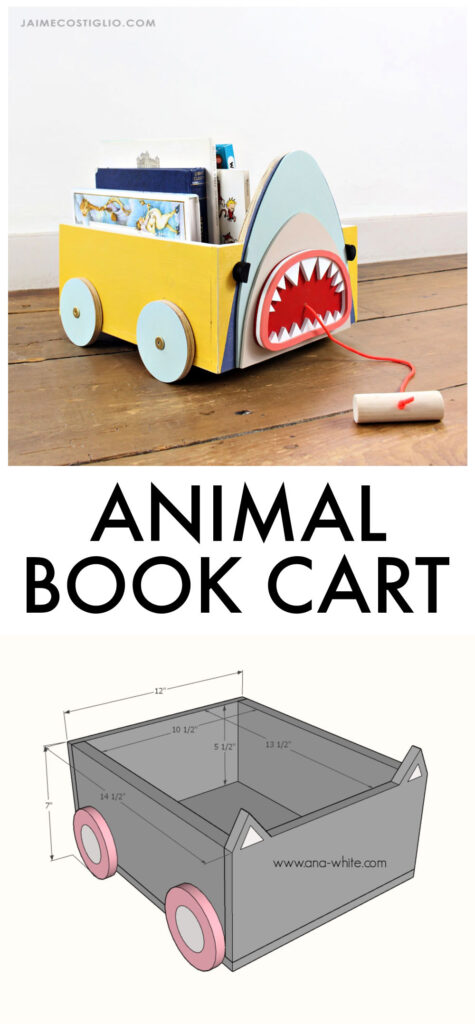 DIY Animal Book Cart - Jaime Costiglio