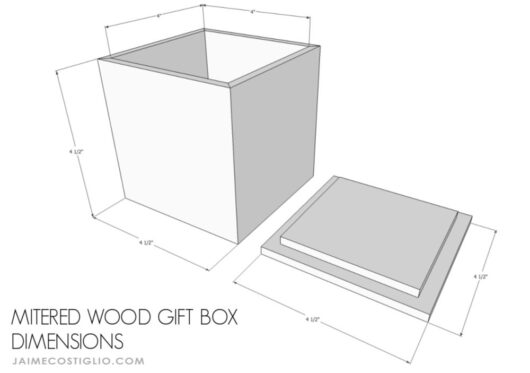 DIY Handmade Wood Gift Box - Jaime Costiglio