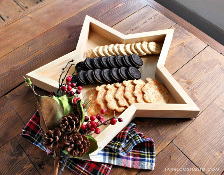DIY Wood Star Tray - Jaime Costiglio