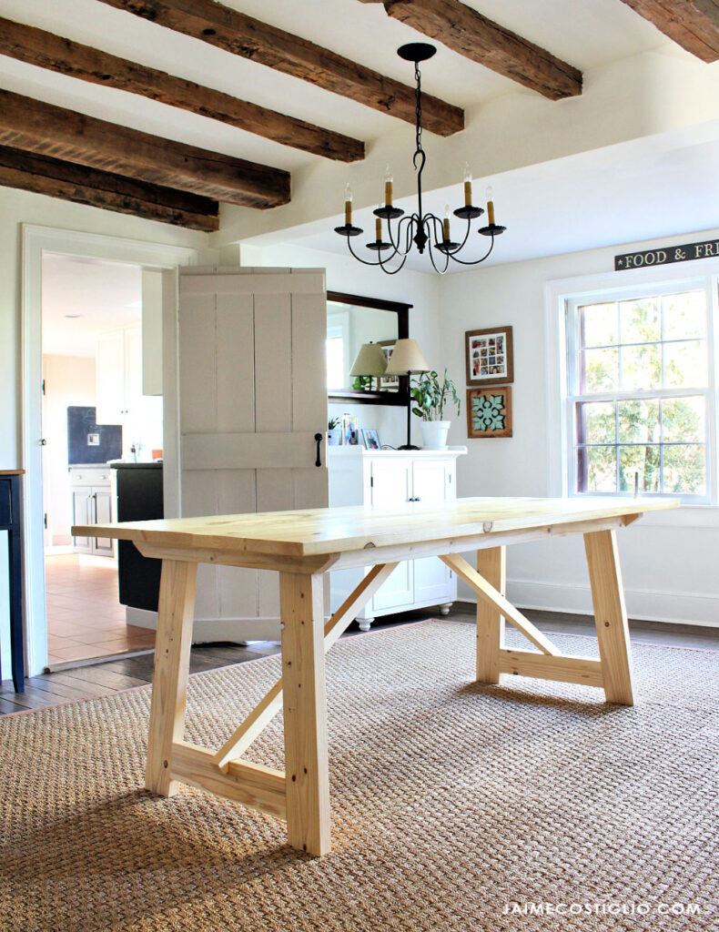 DIY Architect Dining Table Free Plans - Jaime Costiglio