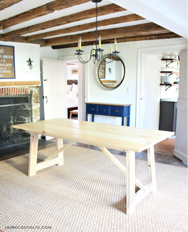 DIY Architect Dining Table Free Plans - Jaime Costiglio