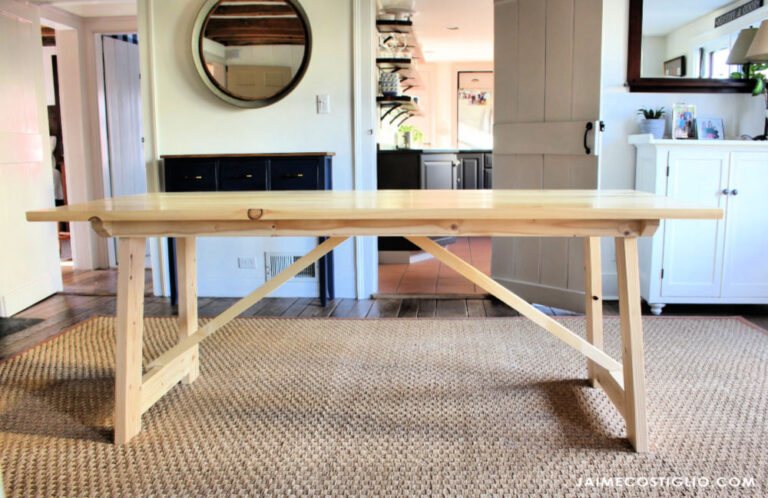 DIY Architect Dining Table Free Plans - Jaime Costiglio