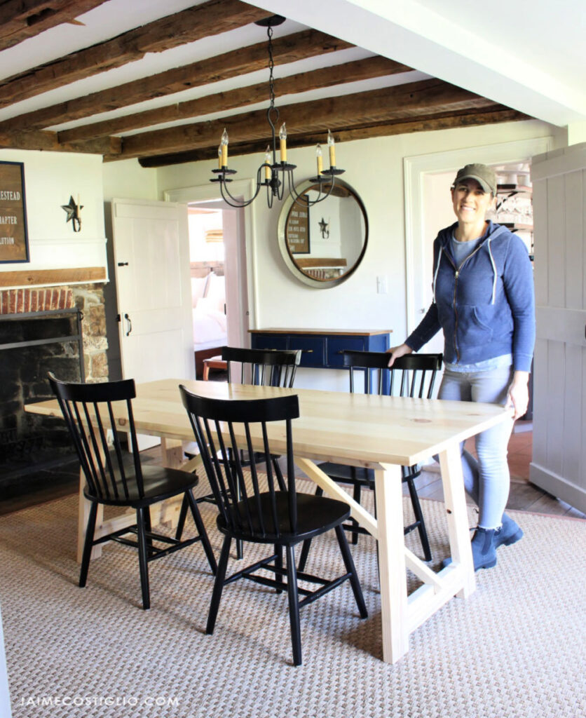 DIY Architect Dining Table Free Plans - Jaime Costiglio