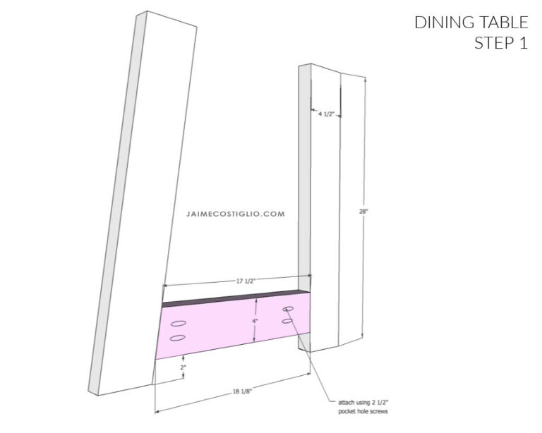 DIY Architect Dining Table Free Plans - Jaime Costiglio