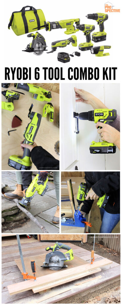 DIY Beginner Tools Bundle: Ryobi 6 Piece Combo Kit - Jaime Costiglio