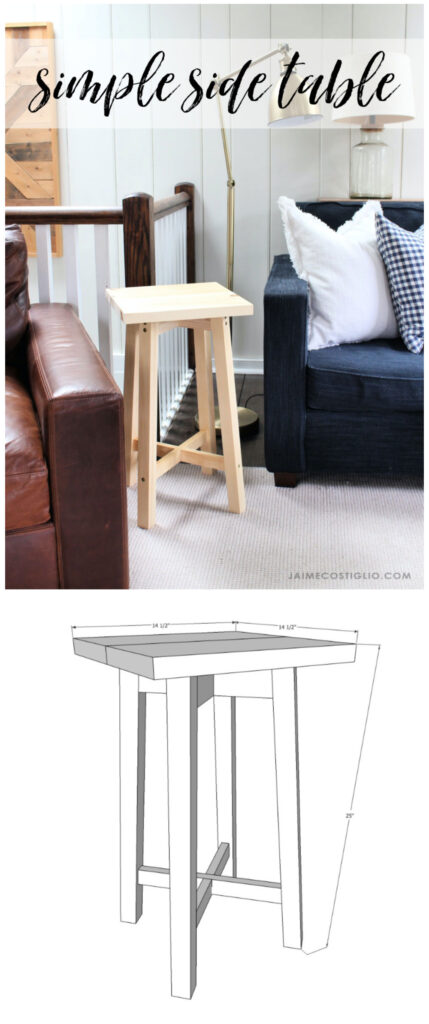 DIY Simple Side Table - Jaime Costiglio