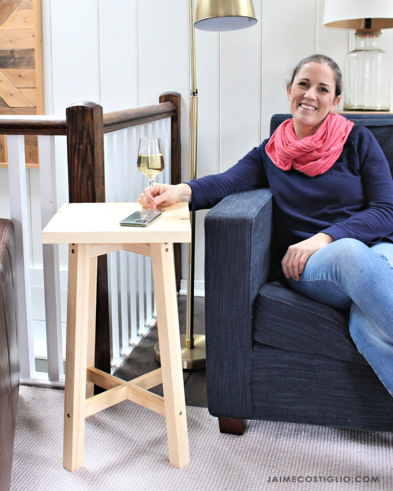 DIY Simple Side Table - Jaime Costiglio