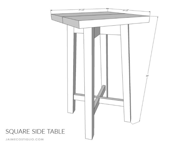 DIY Simple Side Table - Jaime Costiglio