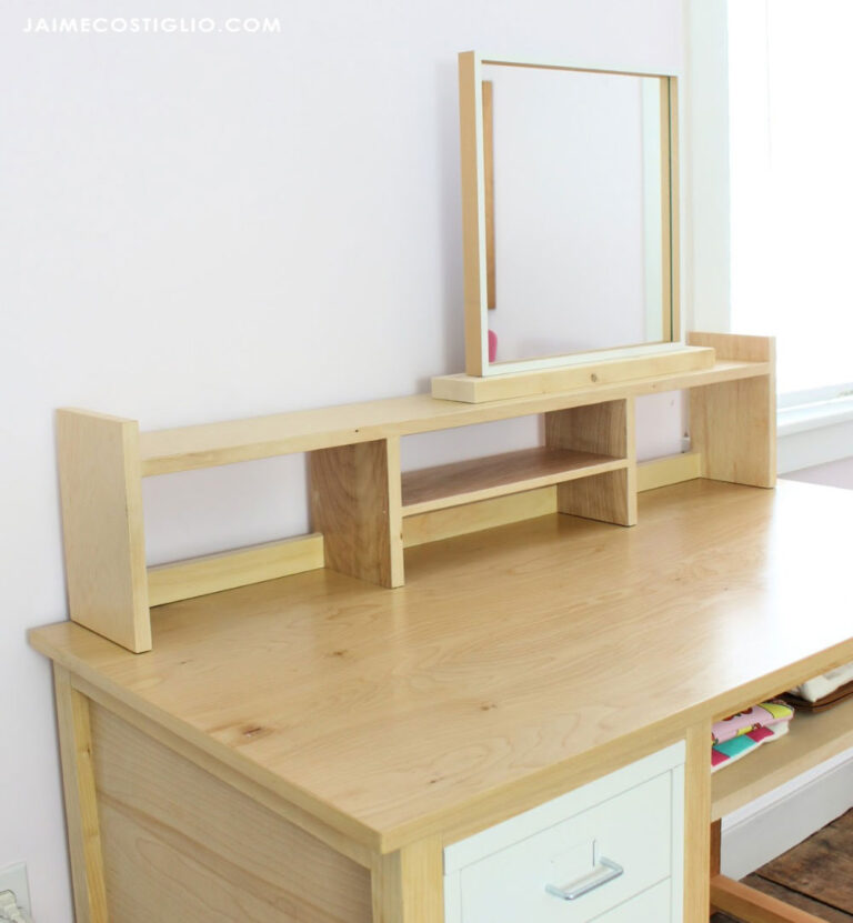 DIY Desk Topper Shelf - Jaime Costiglio