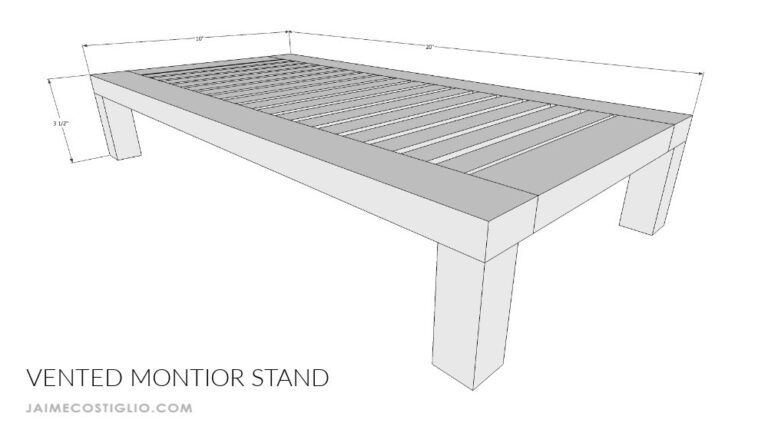 DIY Vented Monitor Stand - Jaime Costiglio