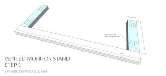 DIY Vented Monitor Stand - Jaime Costiglio