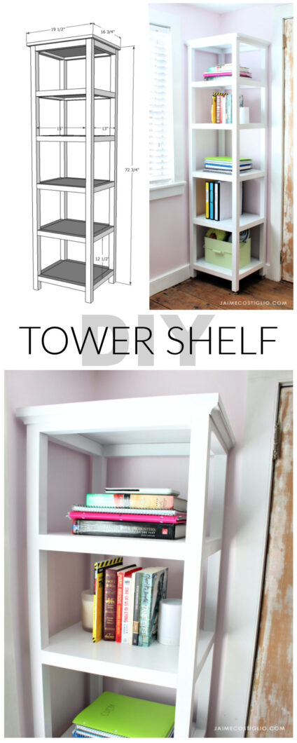 DIY Tower Shelf - Jaime Costiglio