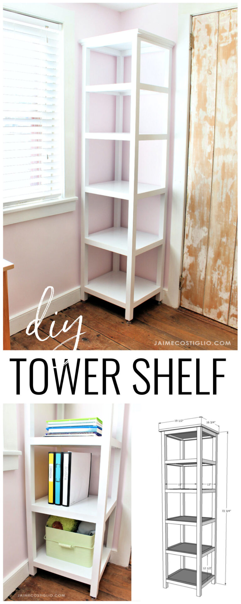 DIY Tower Shelf - Jaime Costiglio