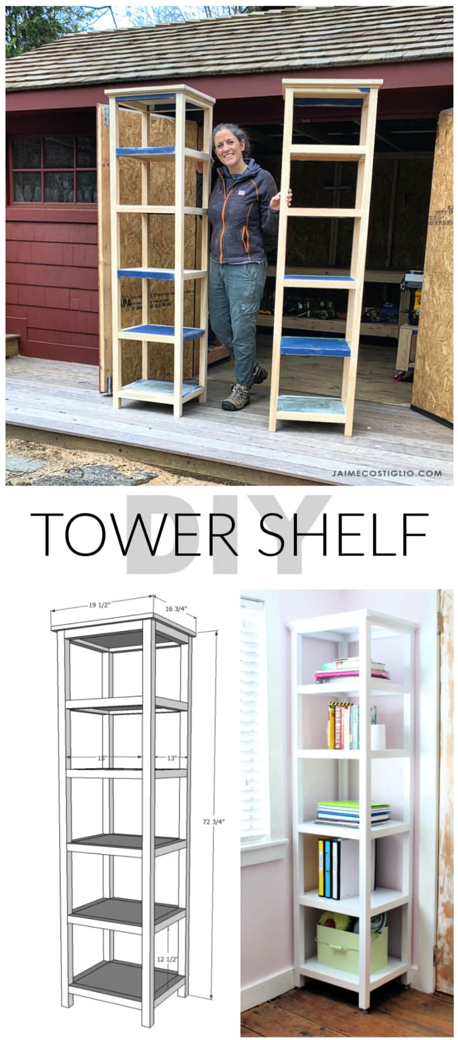 DIY Tower Shelf - Jaime Costiglio