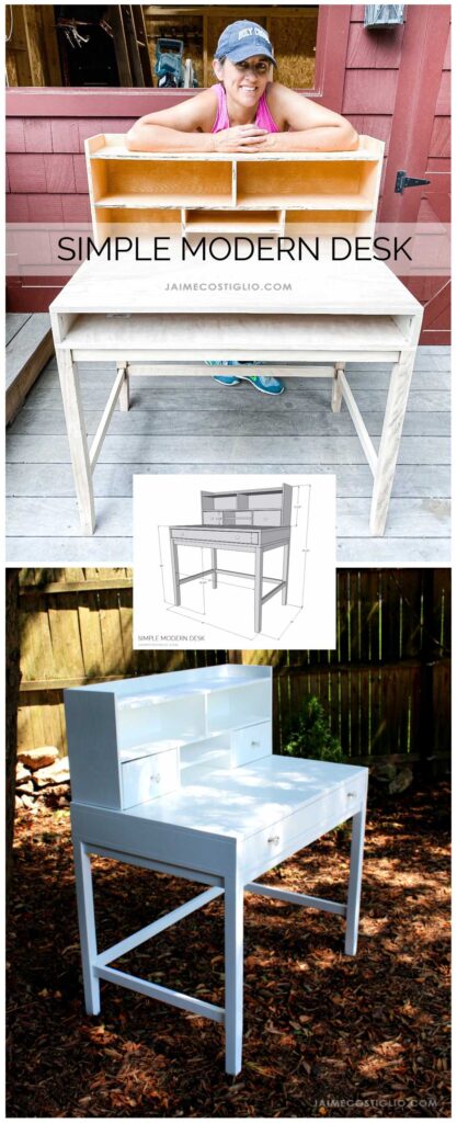 Simple Modern Desk with Plans - Jaime Costiglio