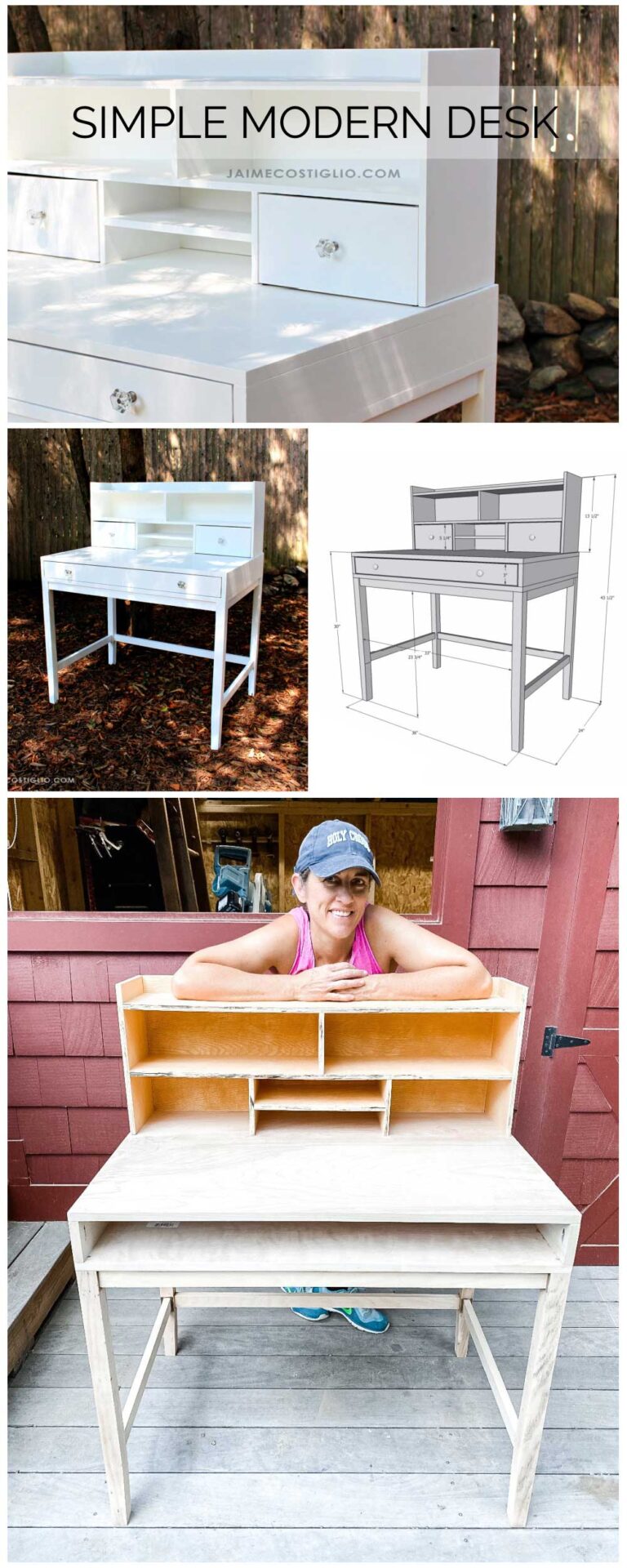 Simple Modern Desk with Plans - Jaime Costiglio